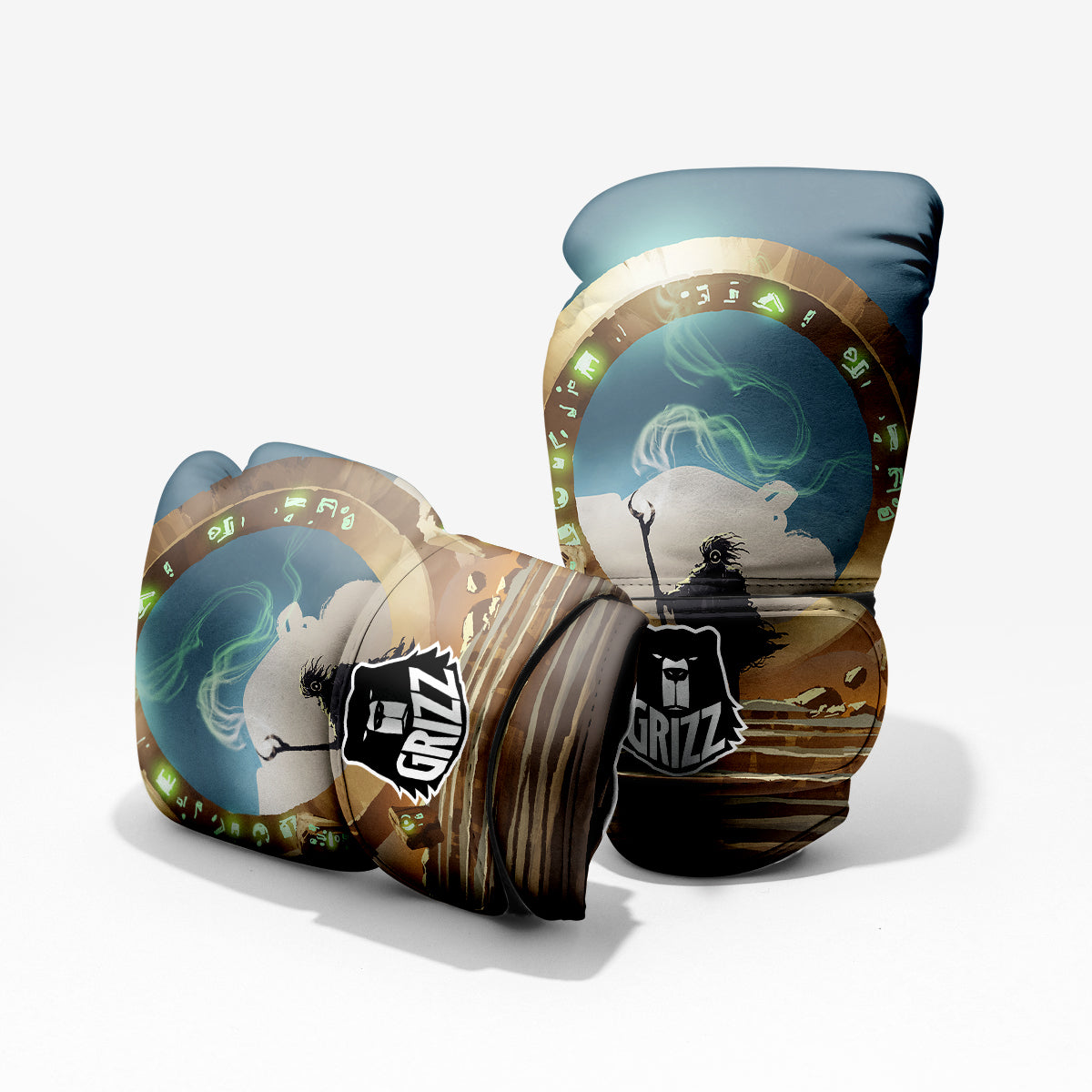 Wizard And Gate Print Pro Boxing Glove