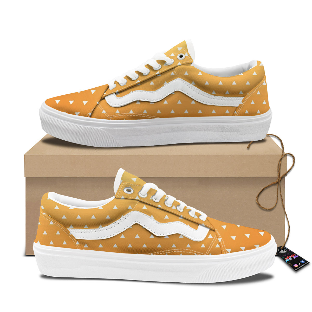 Zenitsu Print Pattern Skate Shoes