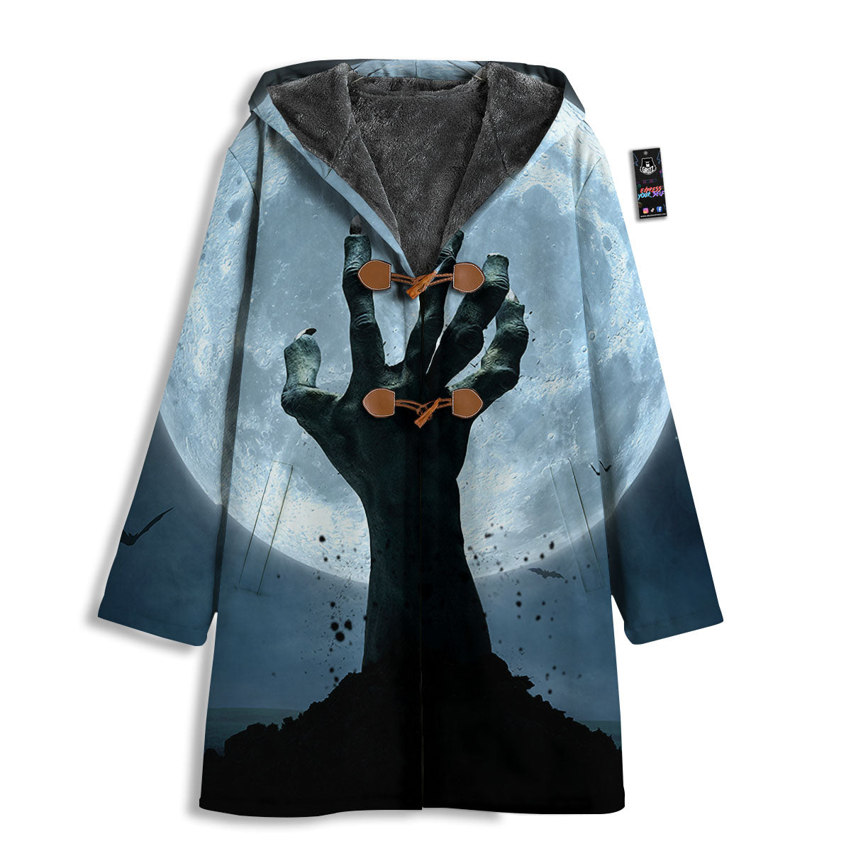 Zombie Hands Scary Print Men's Windbreaker Jacket