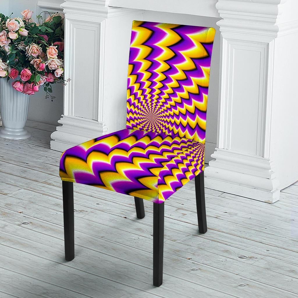 Abstract Optical illusion Chair Cover