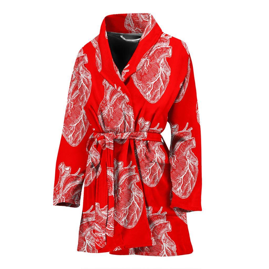 Anatomy Print Pattern Women Long Robe