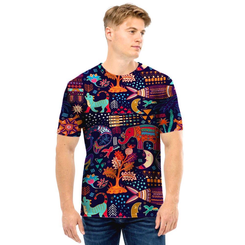 Aztec Psychedelic Trippy Men T Shirt
