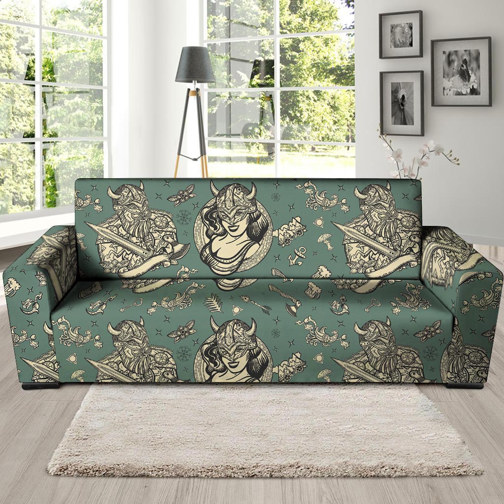 Barbarian Warrior Viking Norse Sofa Cover