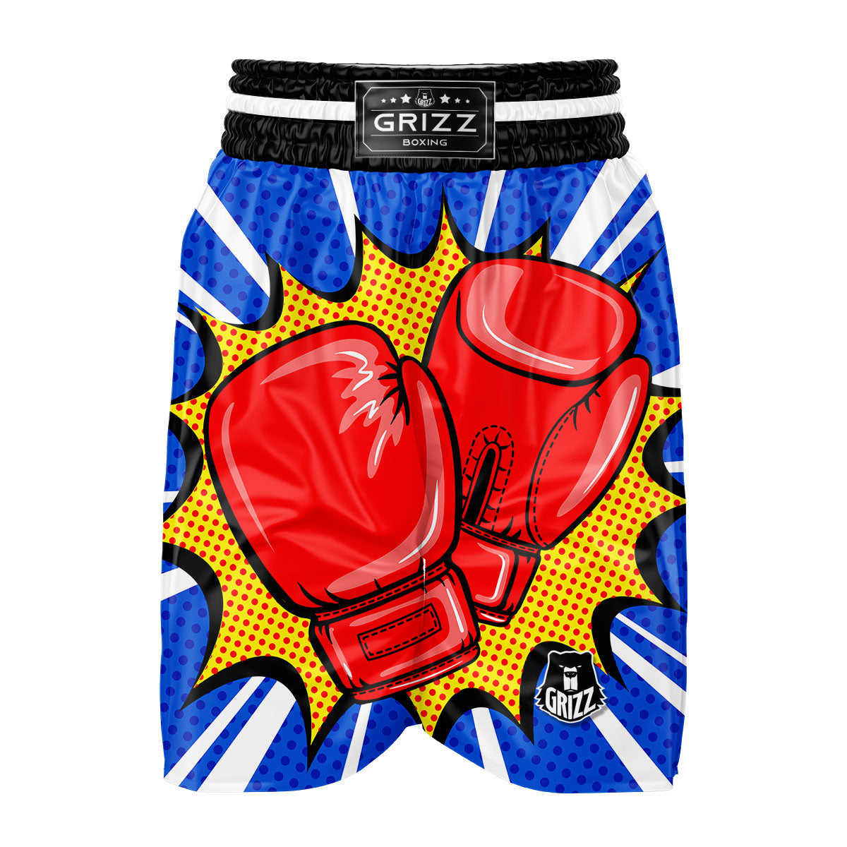 Boxing Gloves Pop Art Print Boxing Shorts
