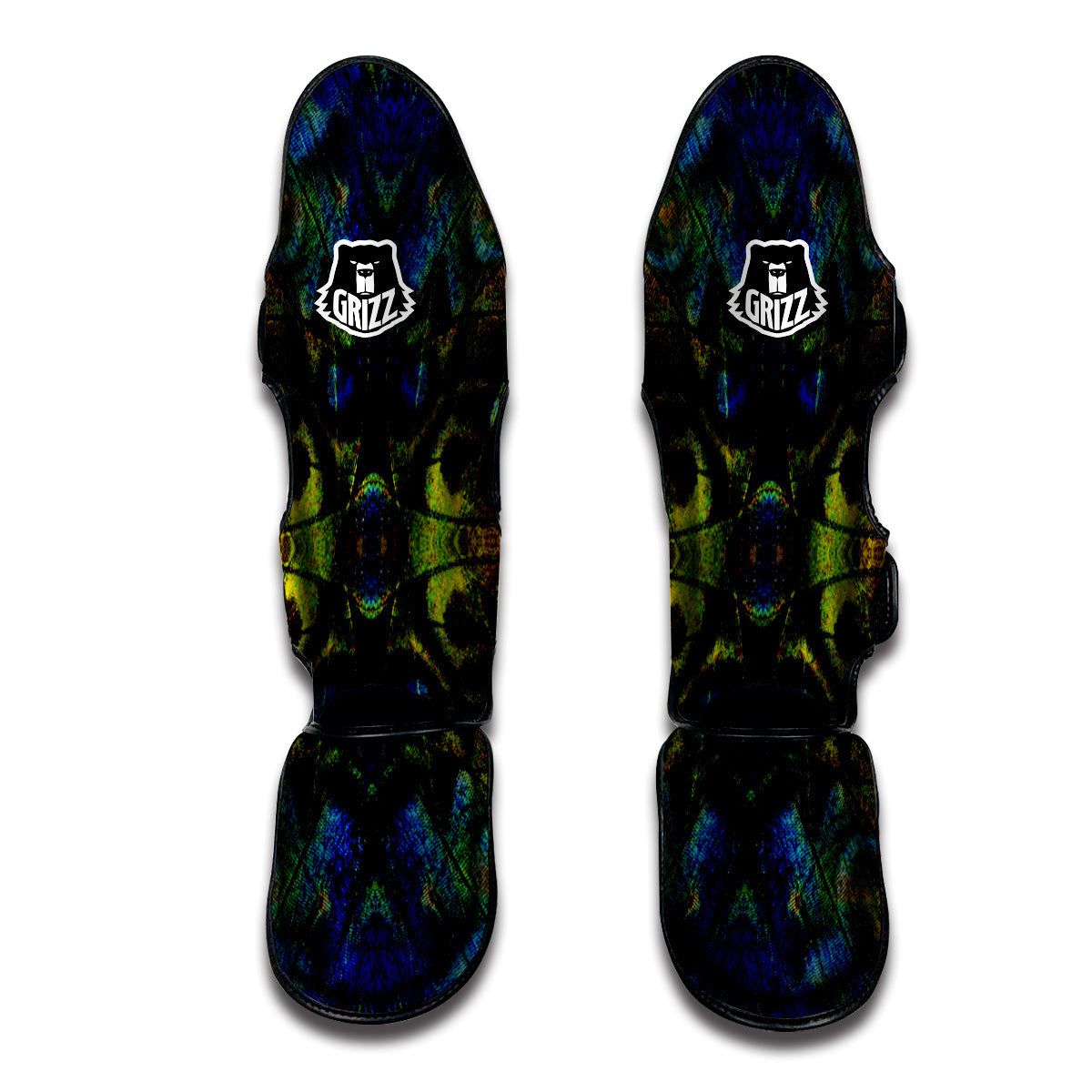 Butterfly Wing Skin Dark Print Muay Thai Shin Guards