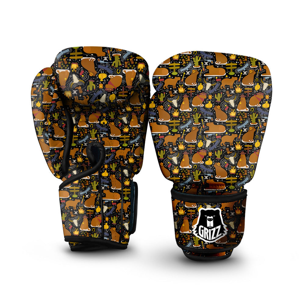 Capybaras Print Pattern Boxing Gloves – Grizzshopping