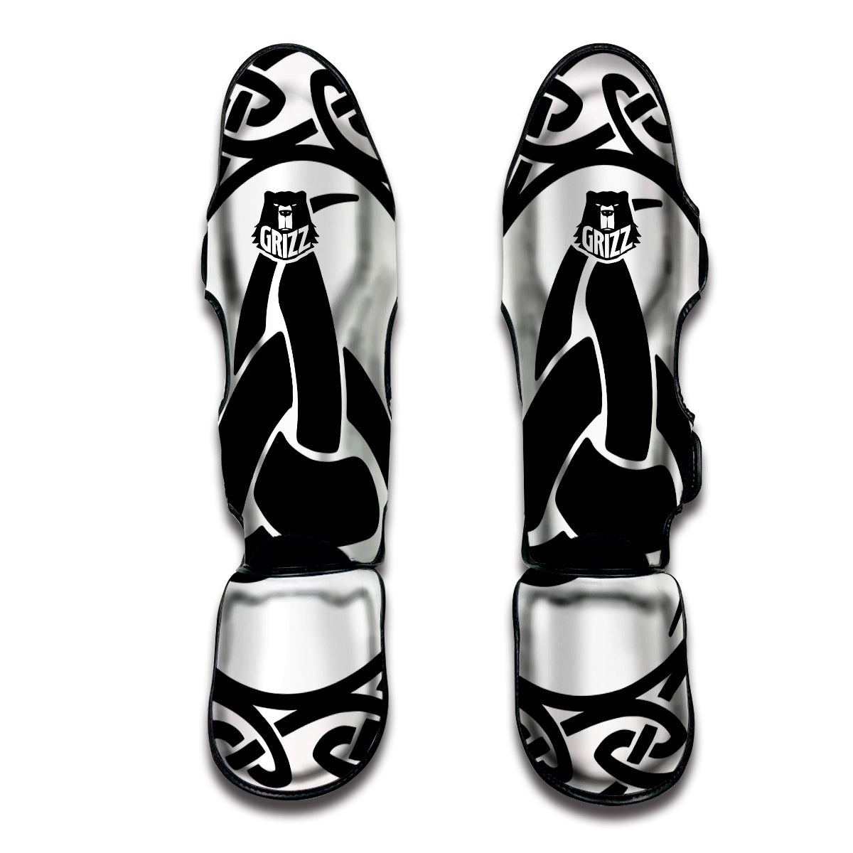Celtic Endless Knot Symbols Print Muay Thai Shin Guards