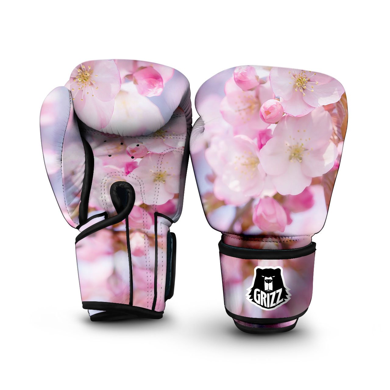 Cherry Blossom Sakura Flower Print Boxing Gloves