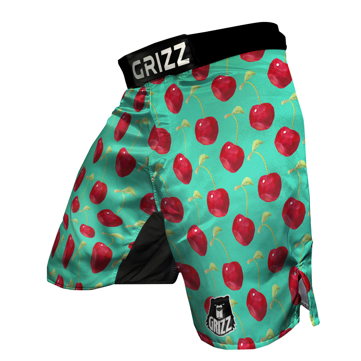 Cherry Watercolor Print Pattern MMA Shorts