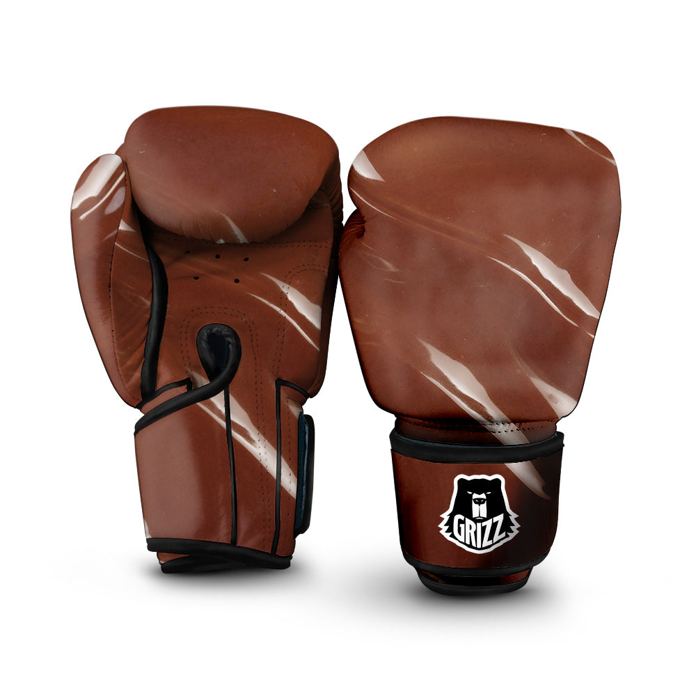 Chocolate Texture Print Boxing Gloves