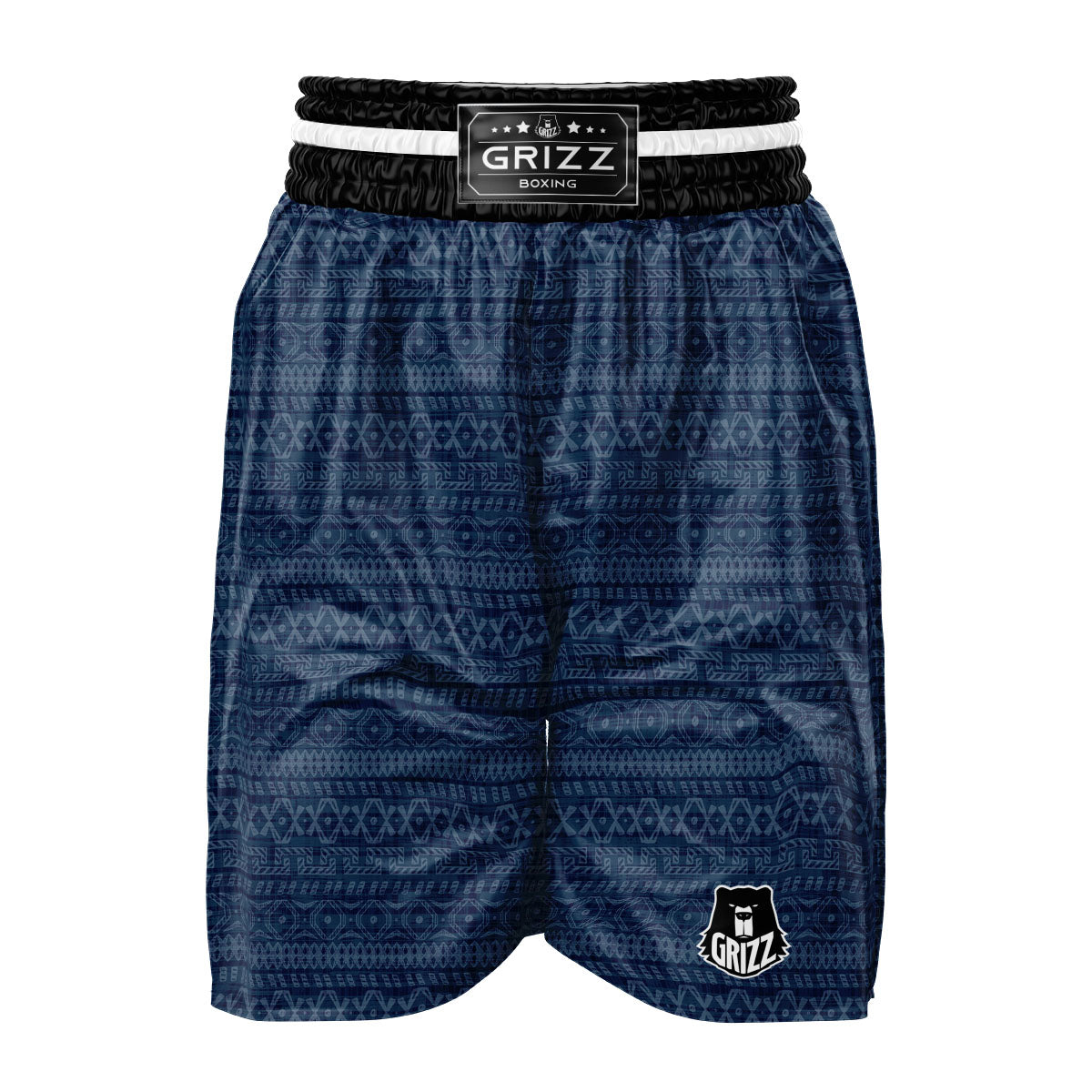 Denim Jeans Native Print Pattern Boxing Shorts