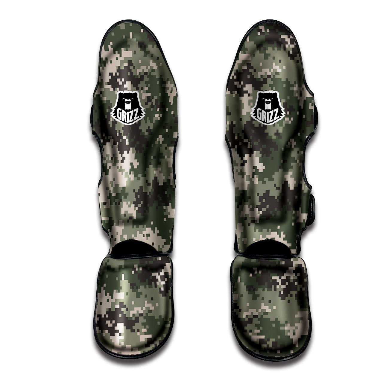 Digital Camo Military Print Pattern Muay Thai Shin Guards