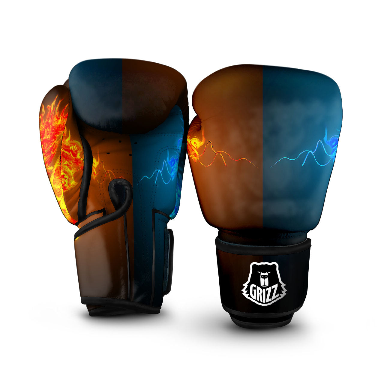 Dragons Ice And Fire Print Boxing Gloves