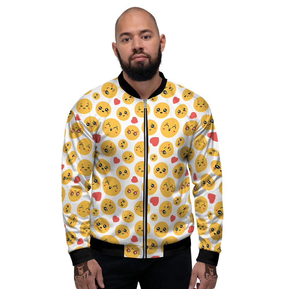Emoji Cute Print Pattern Men's Bomber Jacket – Grizzshopping