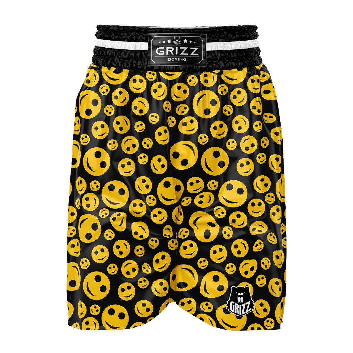 Emoji Smiley Faces Print Pattern Boxing Shorts