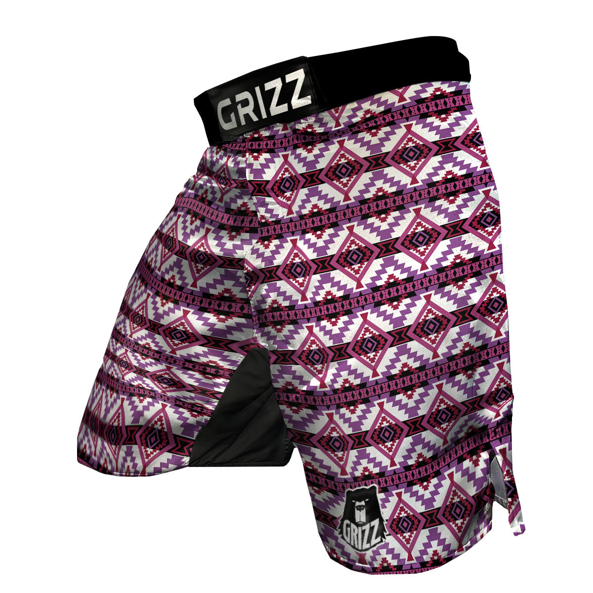 Ethnic Pink African Print Pattern MMA Shorts