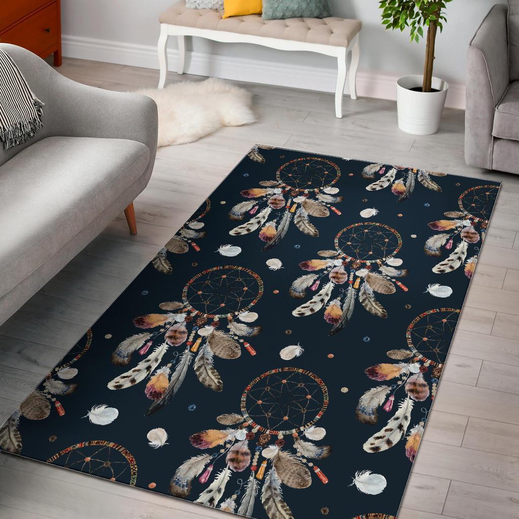 Feather Dream Catcher Boho Floor Mat – Grizzshopping
