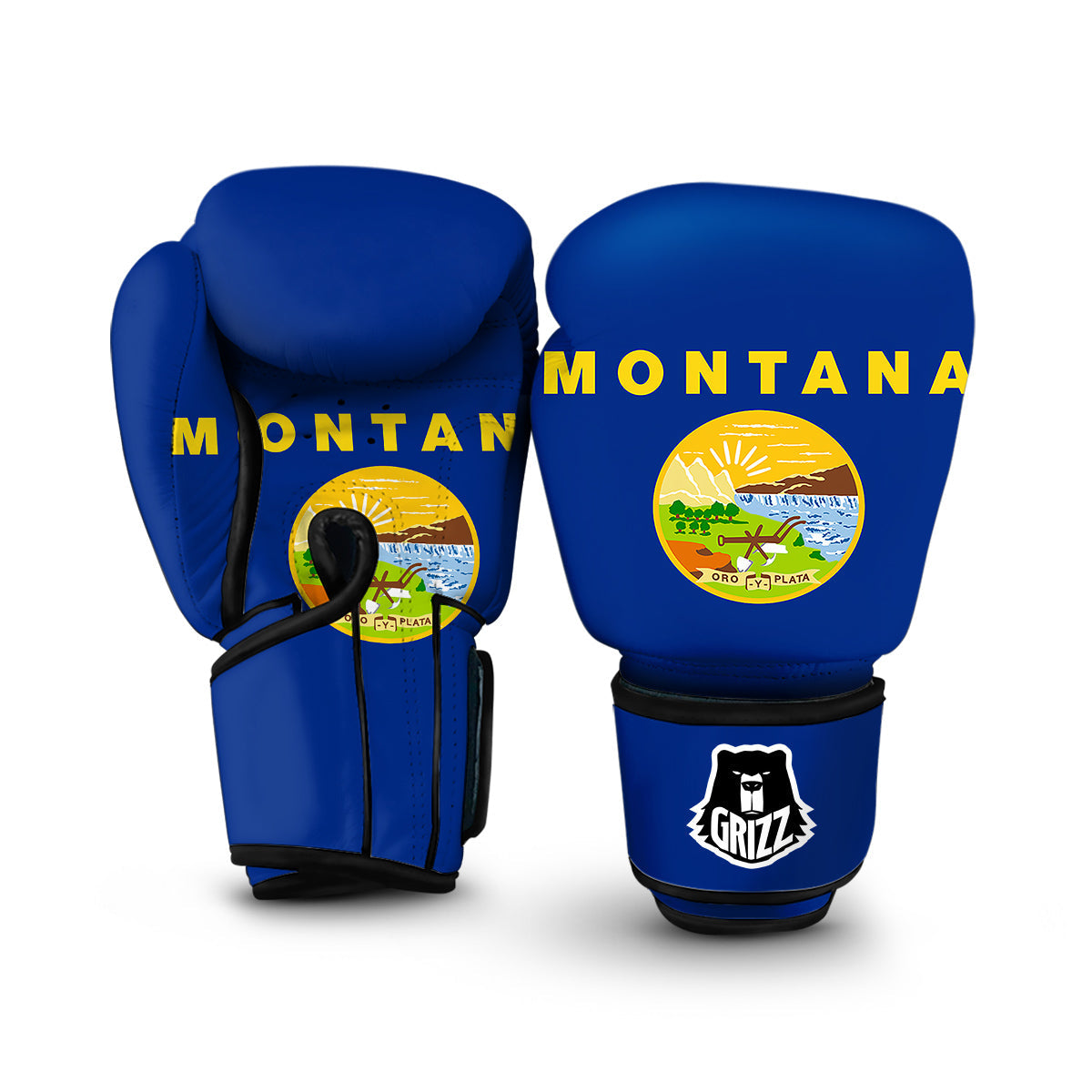 Flag Of Montana Boxing Gloves