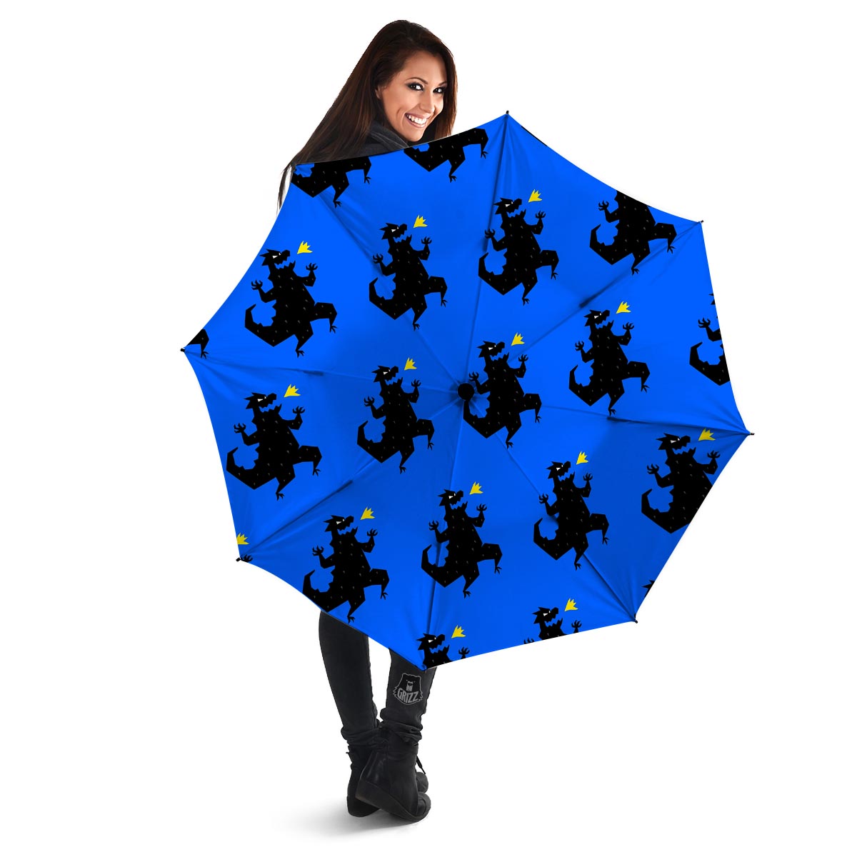 Godzilla Print Umbrella