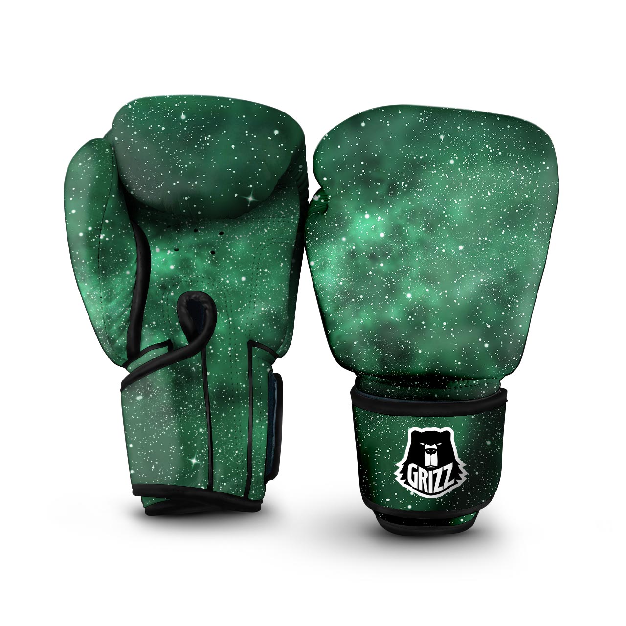 Green Nebula Galaxy Boxing Gloves