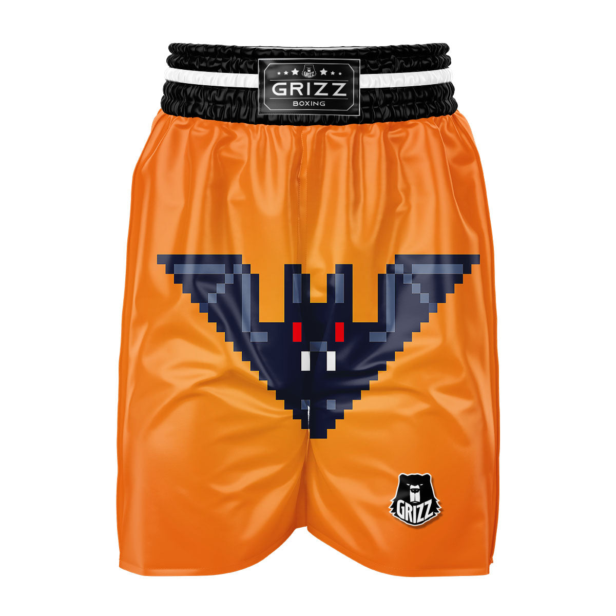 Halloween Bat 8-Bit Pixel Print Boxing Shorts