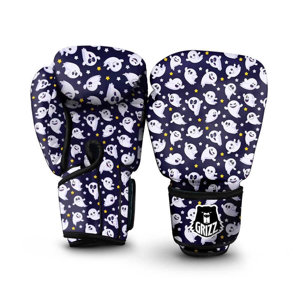 Halloween Cute Ghost Emoji Print Pattern Boxing Gloves – Grizzshopping