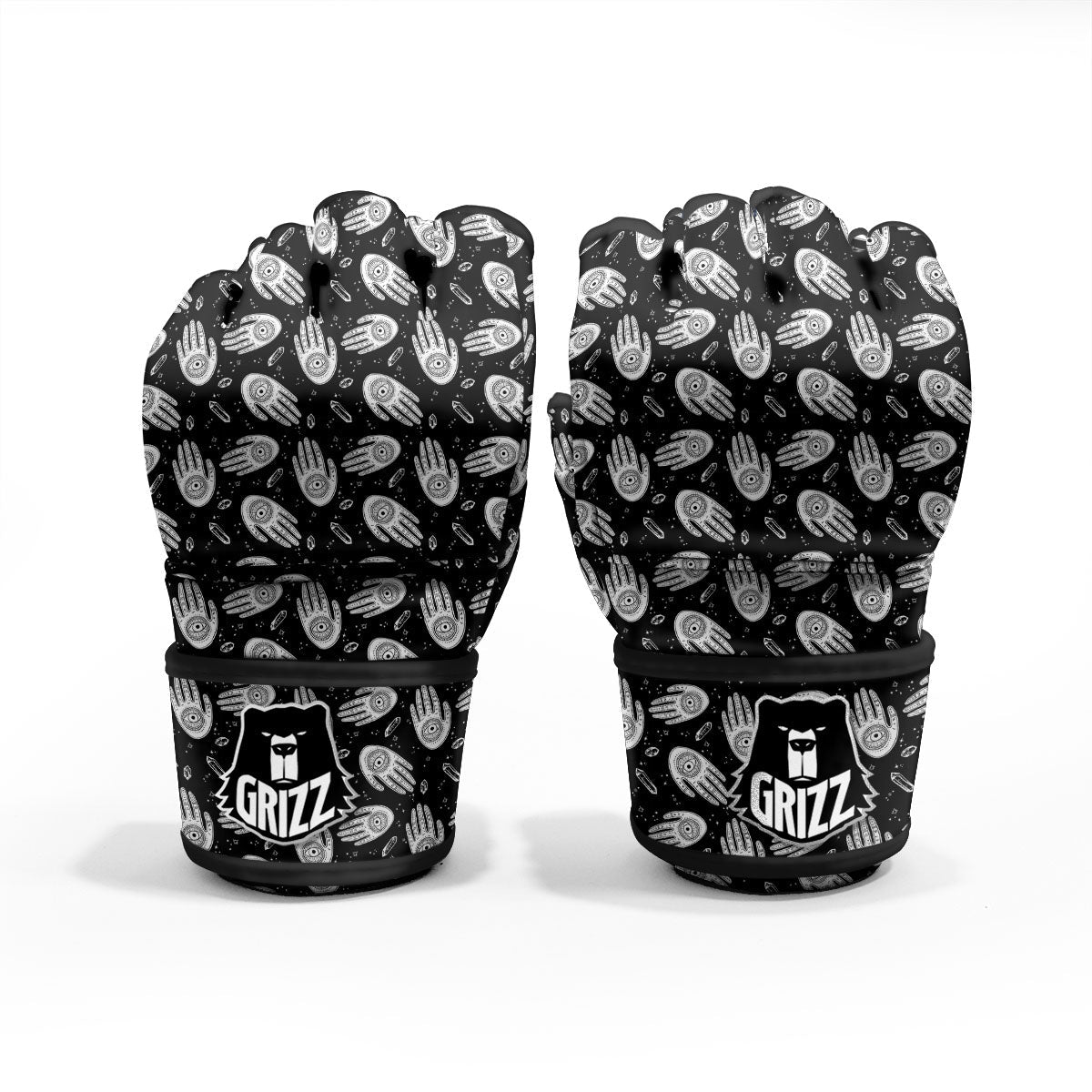 Hamsa Symbol Print Pattern MMA Gloves