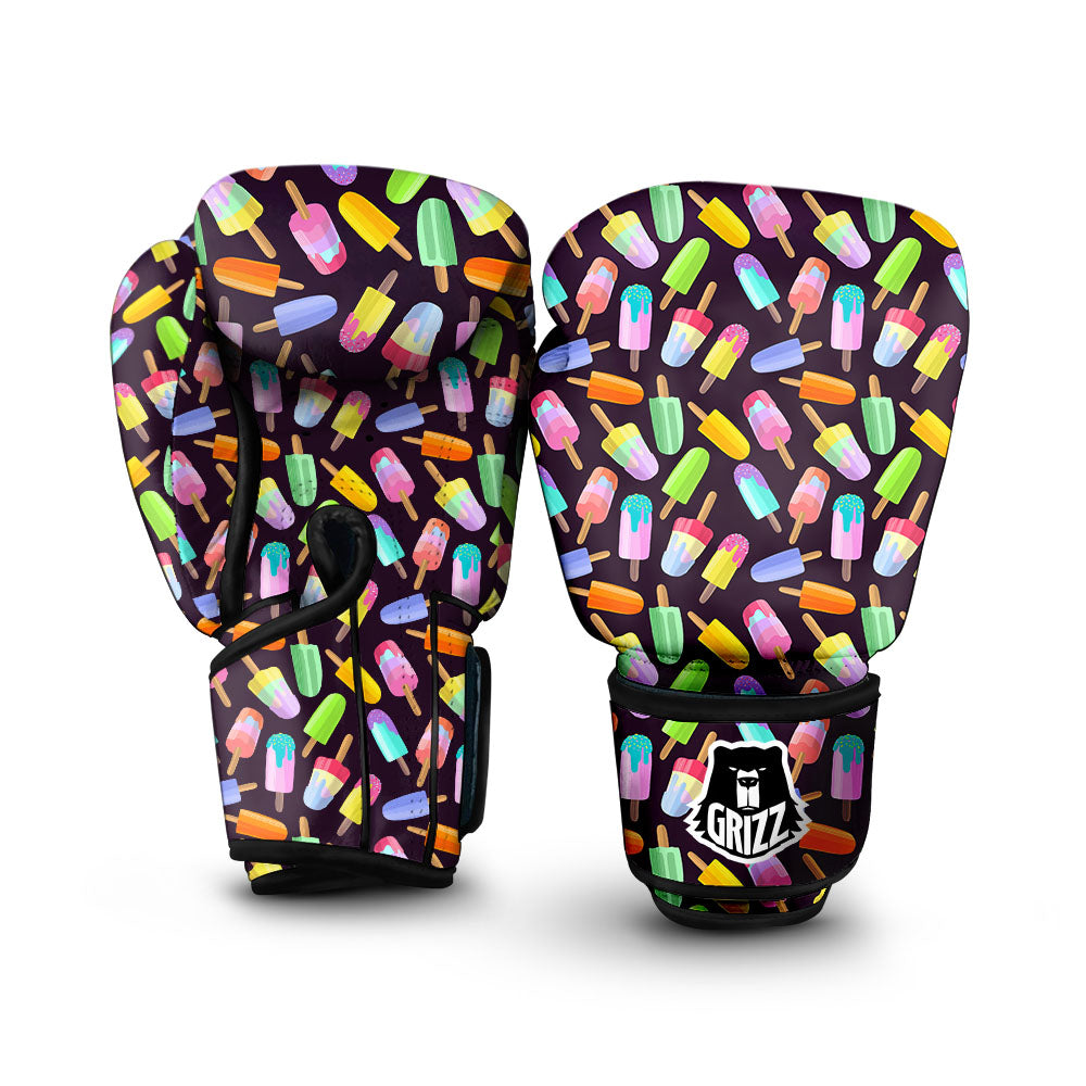 Ice Cream Colorful Print Pattern Boxing Gloves