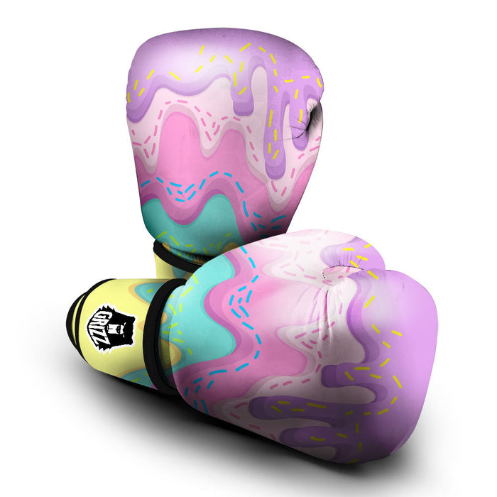 Ice Cream Dripping Pastel Print Boxing Gloves