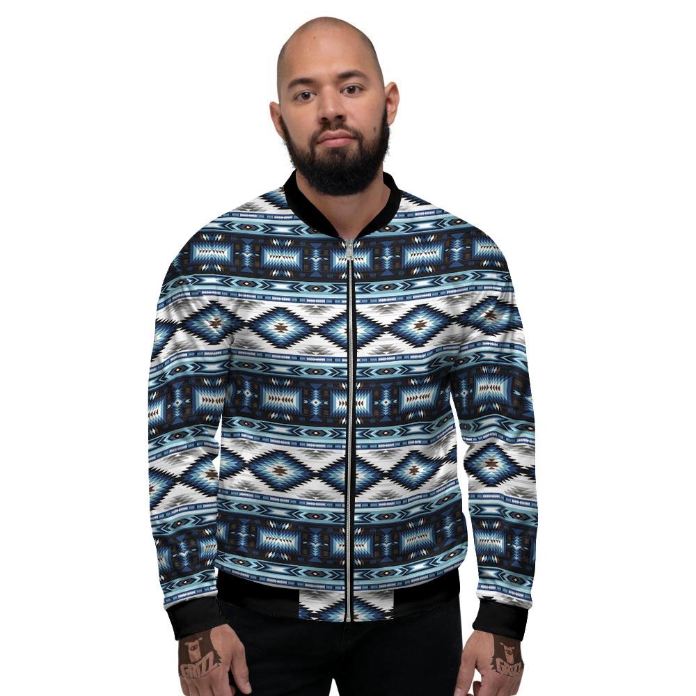 Indian Native American Print Pattern Men's Bomber Jacket