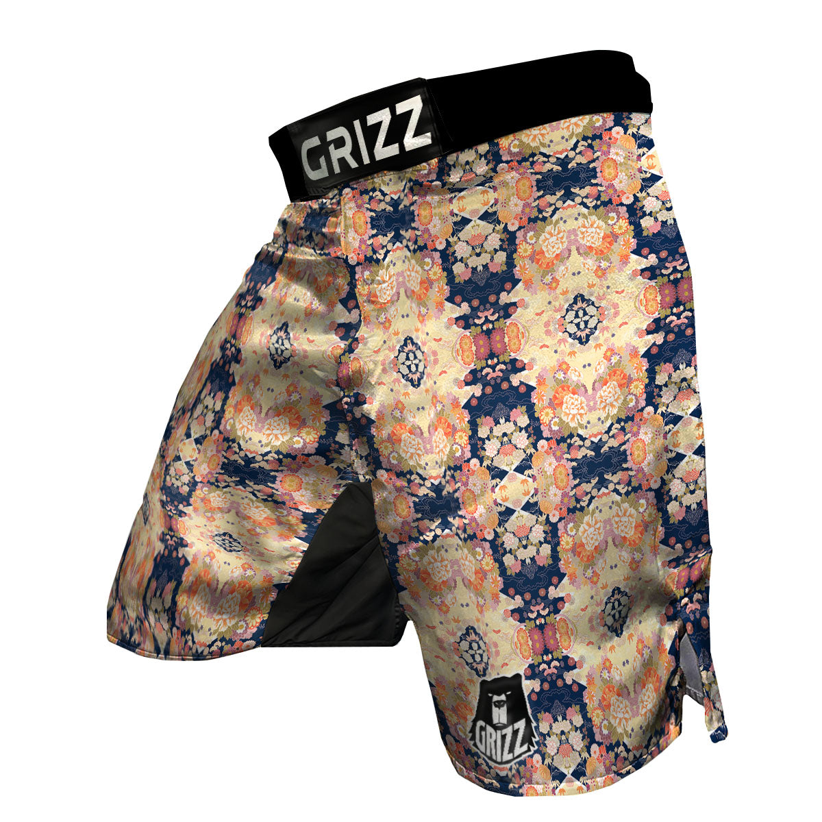 Kimono Japanese Print Pattern MMA Shorts