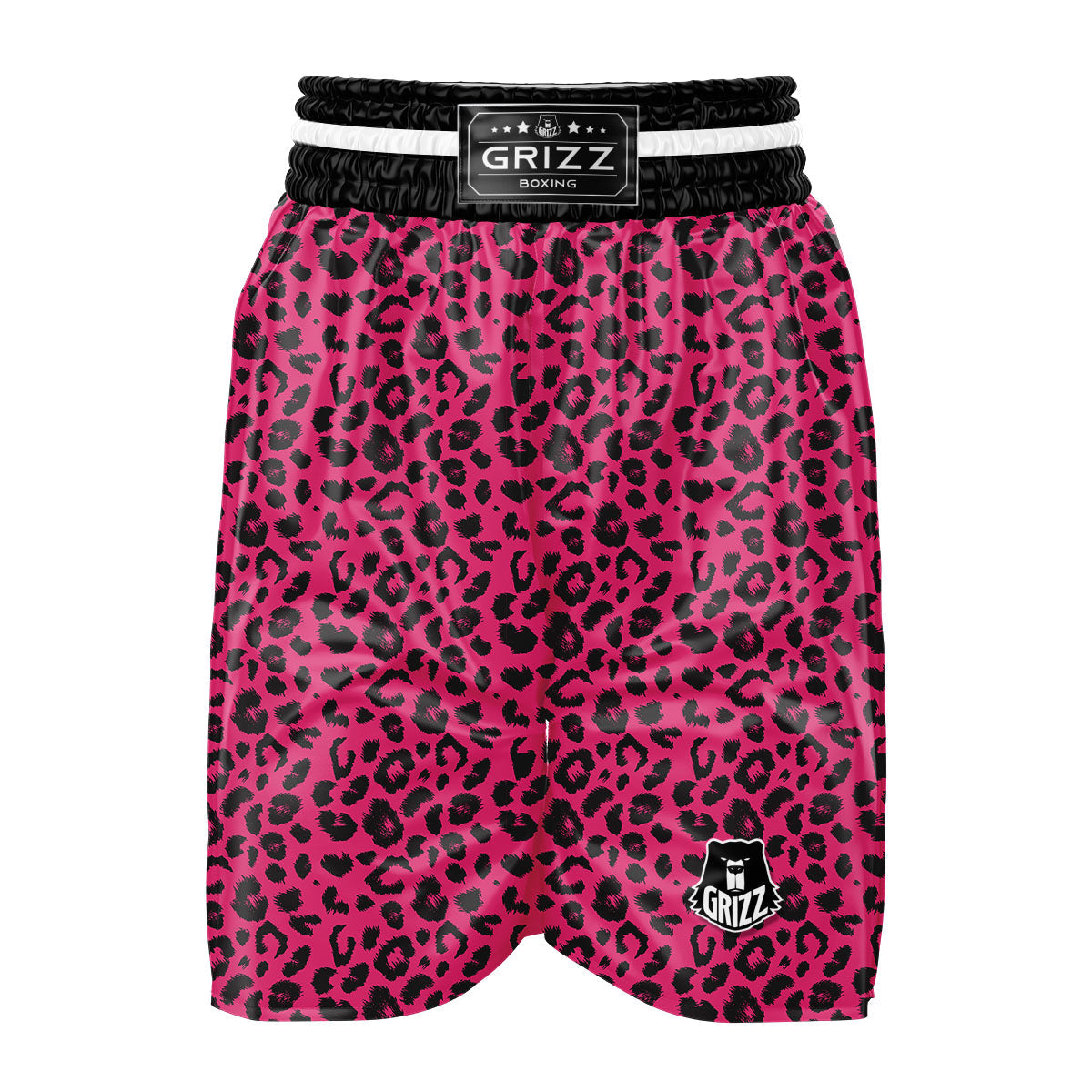 Leopard Hot Pink Print Boxing Shorts