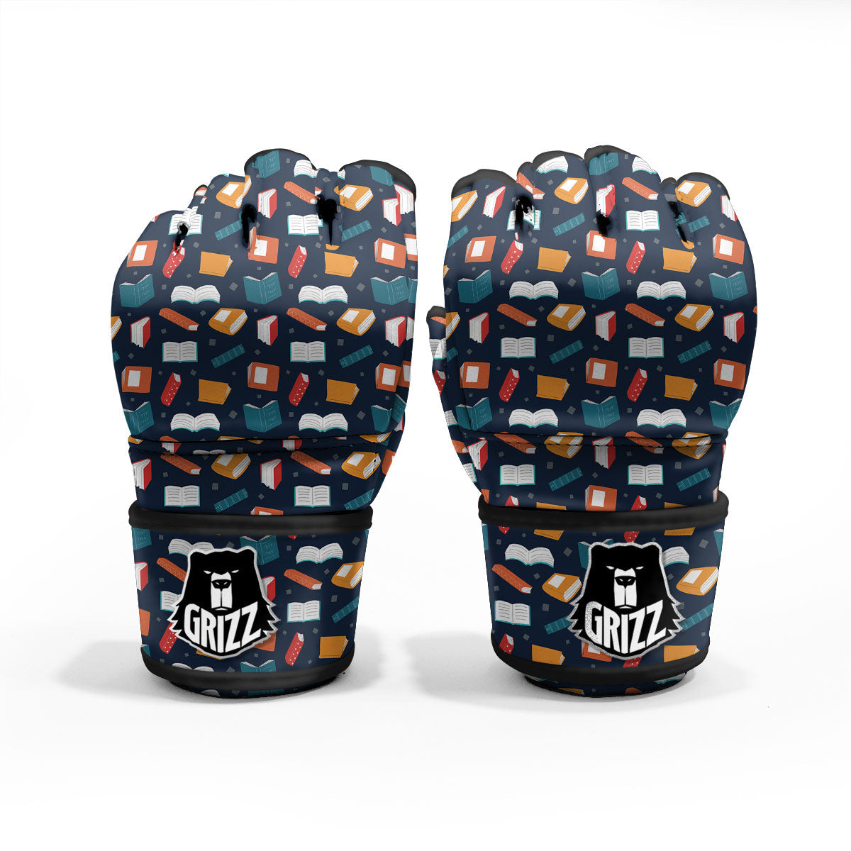 Library Reading Print Pattern MMA Gloves