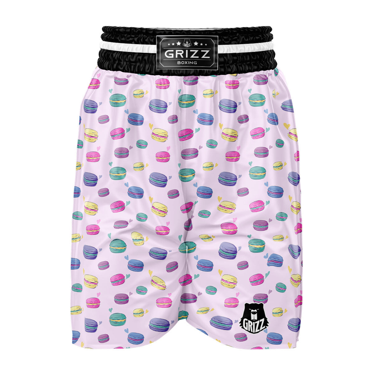 Macaron Colorful Print Pattern Boxing Shorts