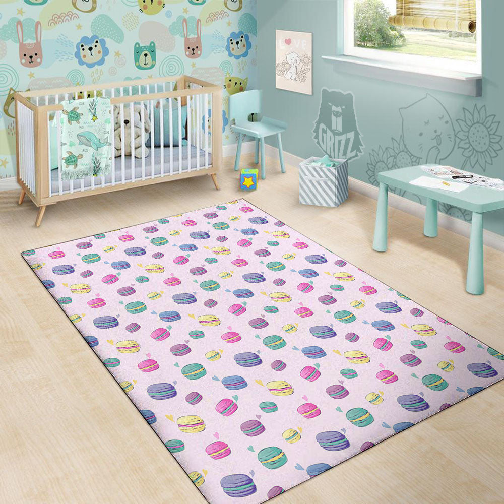 Macaron Colorful Print Pattern Floor Mat
