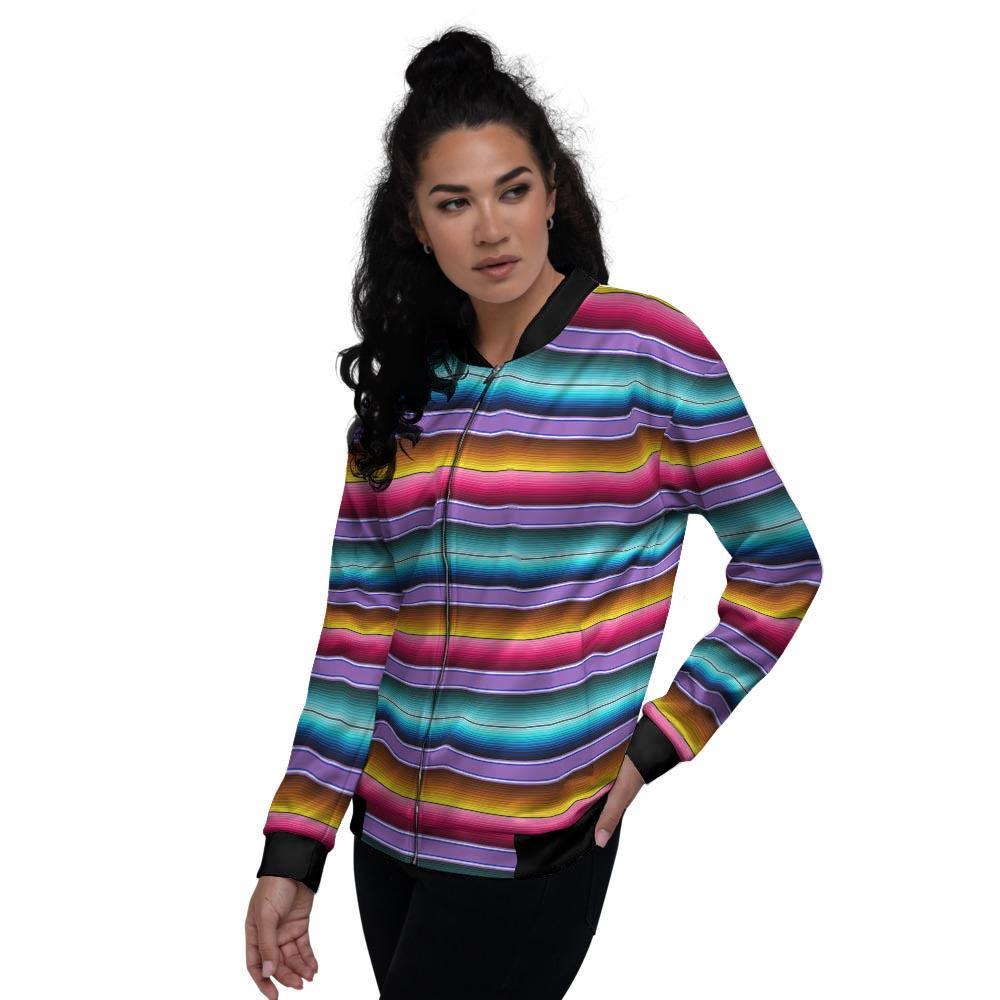 Mexican Baja Serape Women's Bomber Jacket