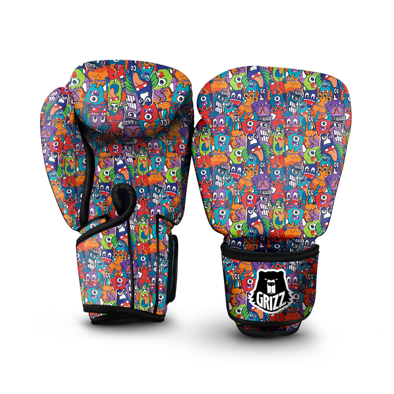 Monster Cute Print Pattern Boxing Gloves