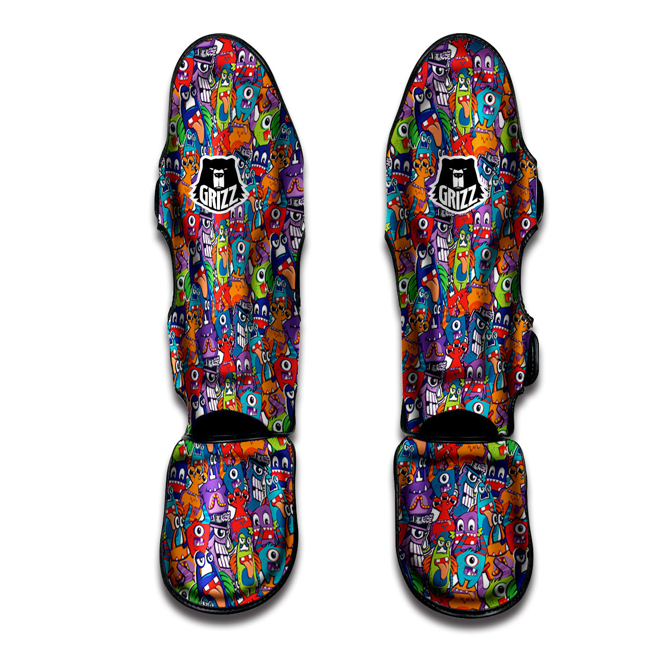 Monster Cute Print Pattern Muay Thai Shin Guards