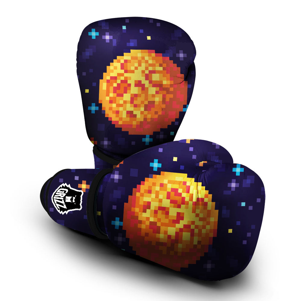 Moon 8-Bit Pixel Print Boxing Gloves – Grizzshopping