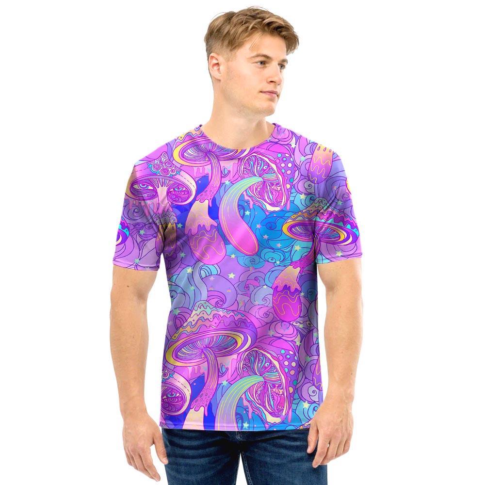 Mushroom Psychedelic Trippy Men T Shirt