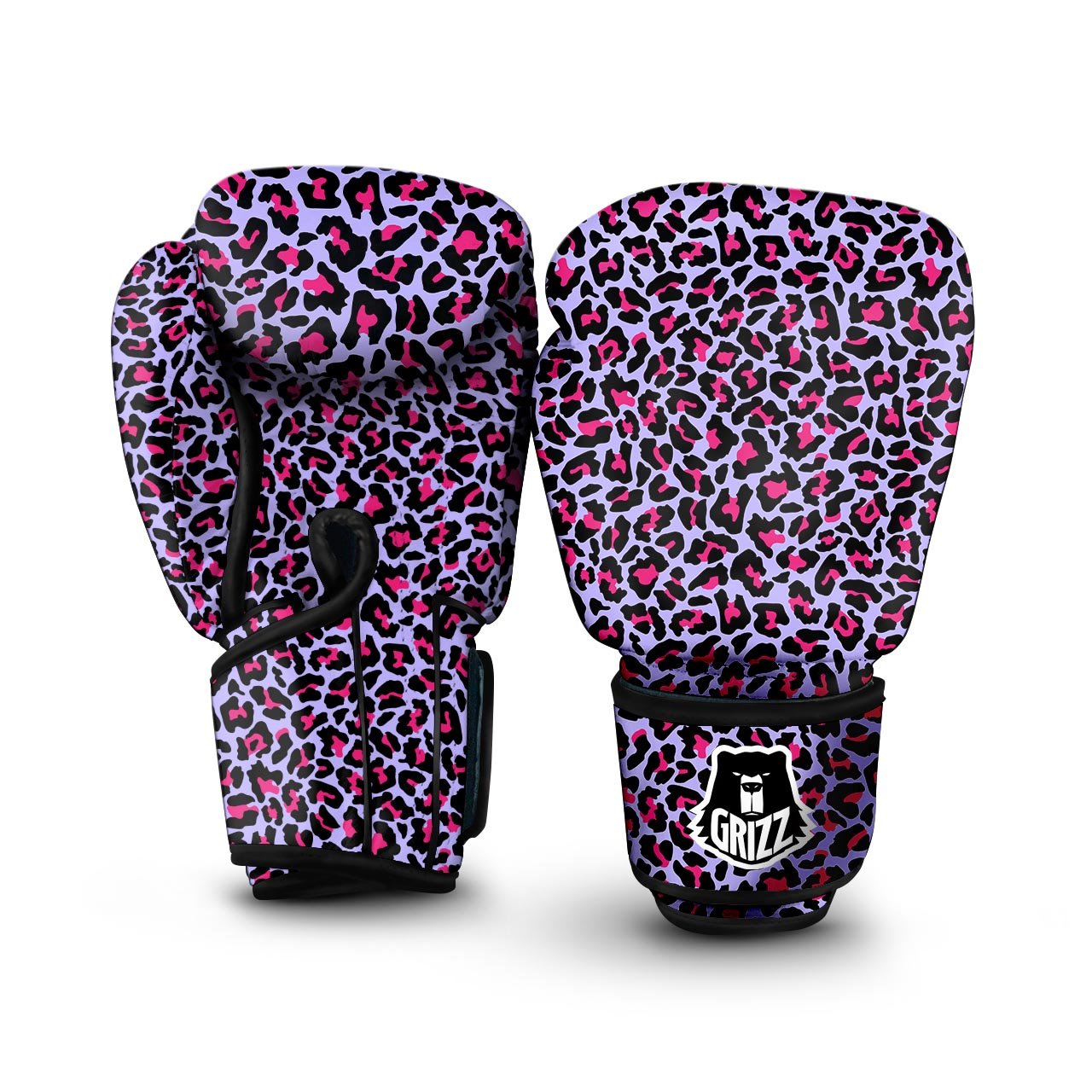 Neon Leopard Boxing Gloves