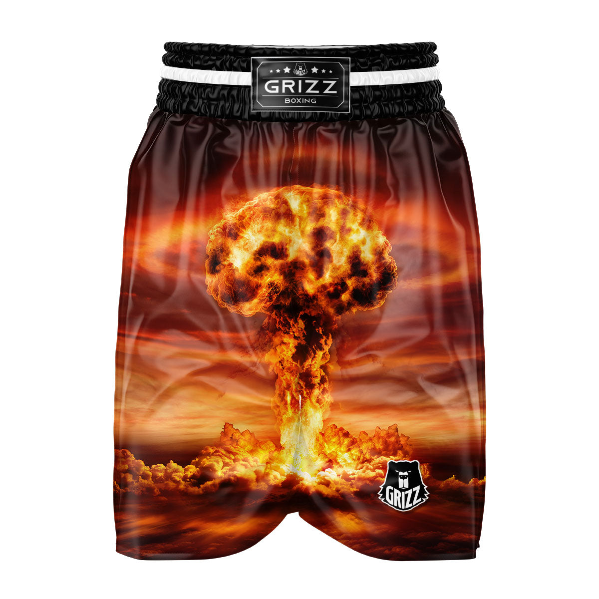 Nuclear Bomb Explosion Print Boxing Shorts – Grizzshopping