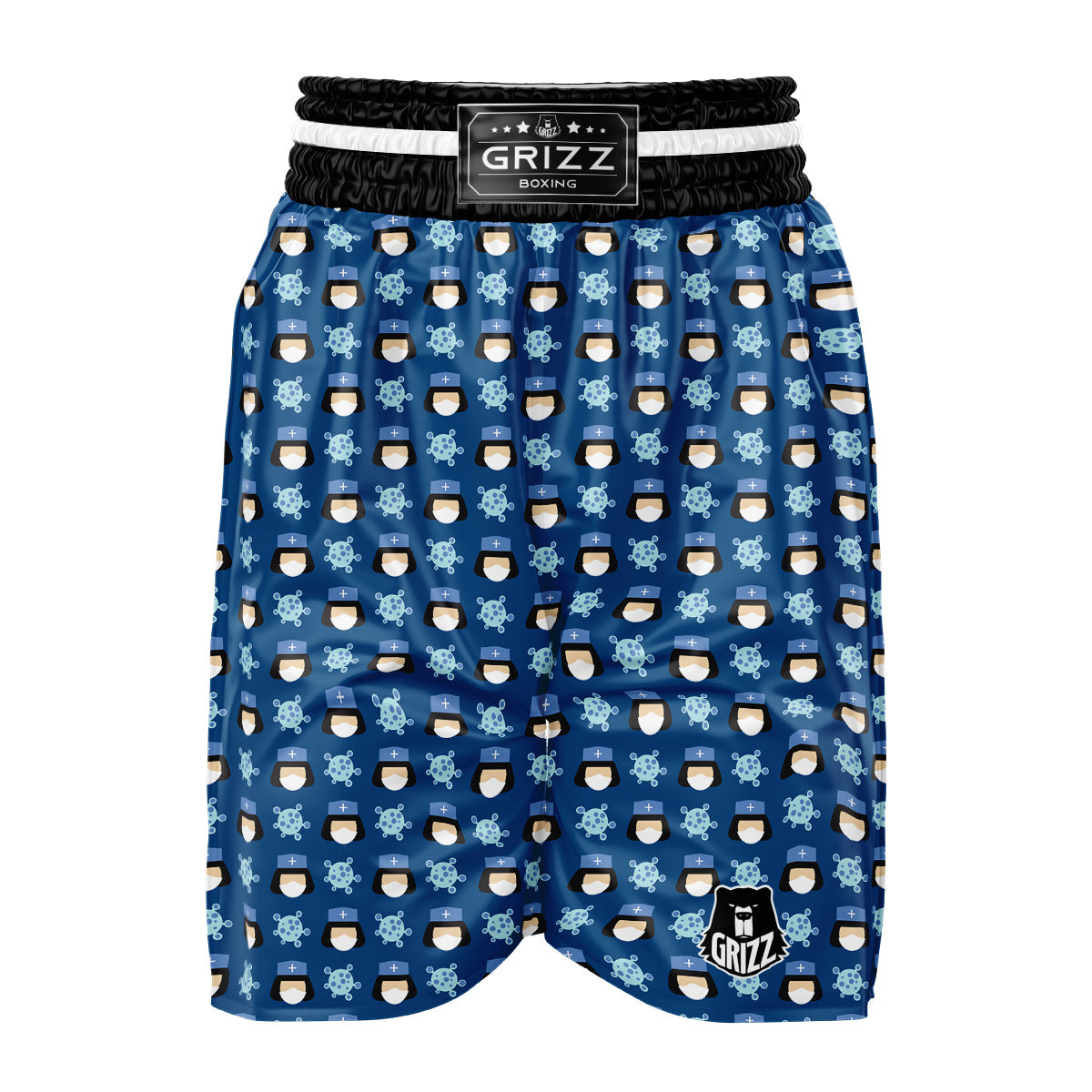 Nurse Cute Cartoon Print Pattern Boxing Shorts