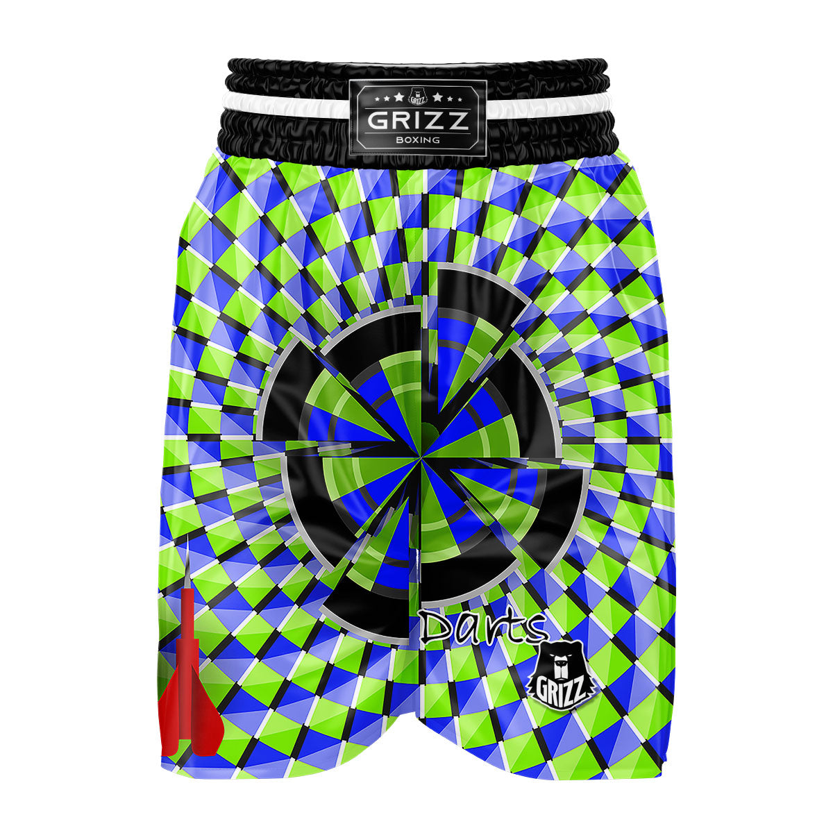 Optical Illusion Dartboard Moving Boxing Shorts – Grizzshopping