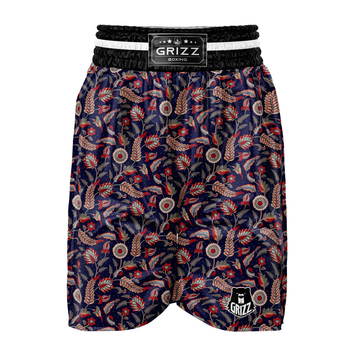 Paisley Indian Print Pattern Boxing Shorts