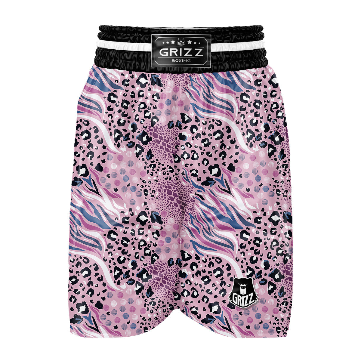 Pastel Mix Animal Skin Print Boxing Shorts