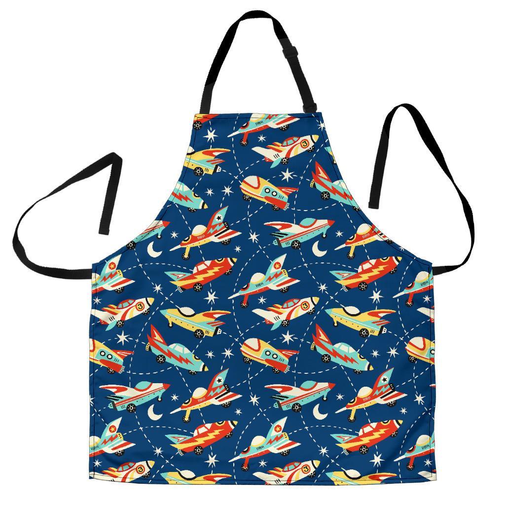 Pattern Airplane Print Men's Apron