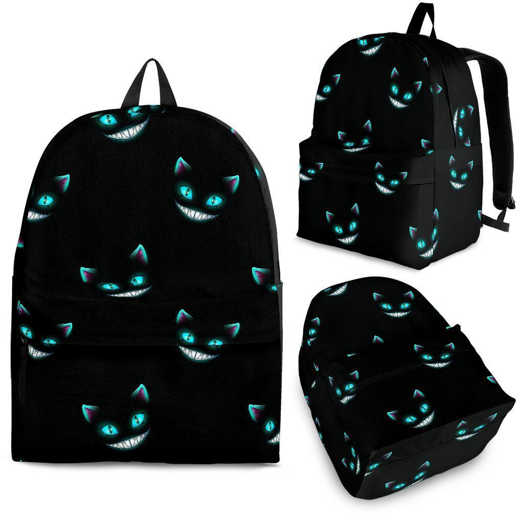 Pattern Print Black Cat Backpack