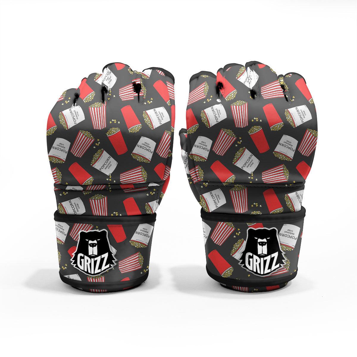 Popcorn Box Print Pattern MMA Gloves