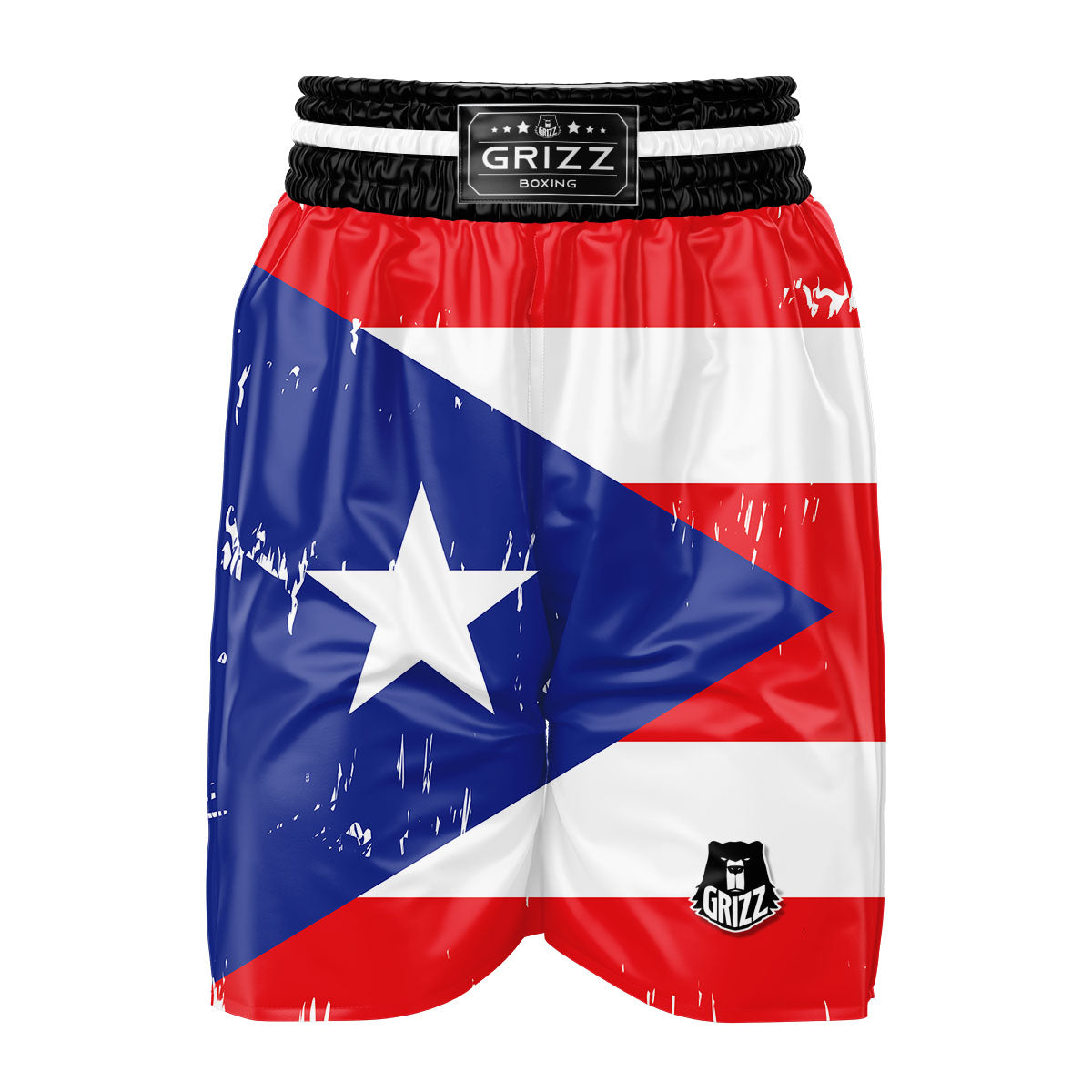 Puerto Rico Flag Print Boxing Shorts – Grizzshopping